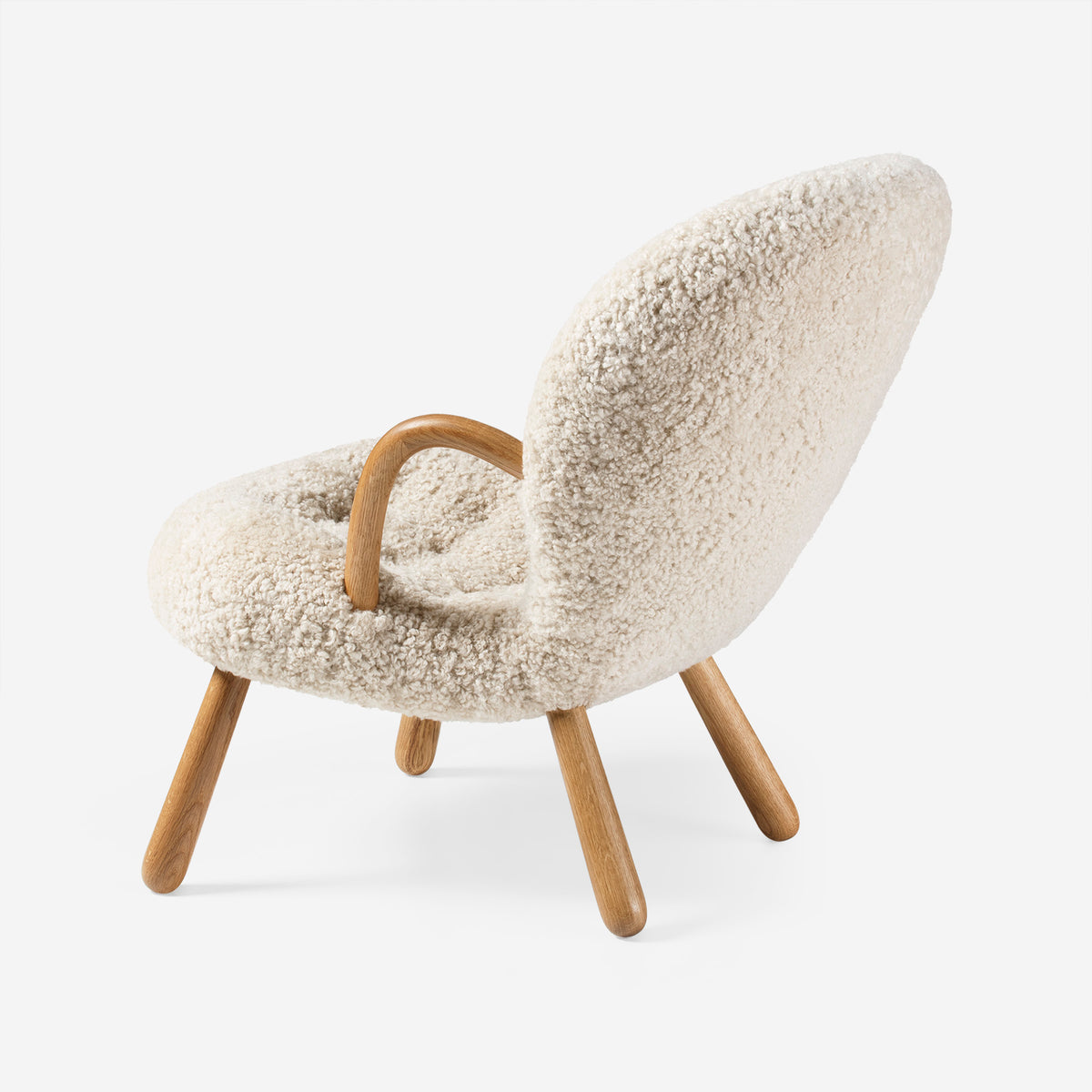 Clam Chair Moonlight Fumed Oak | Scandinavian Modern Furniture | Dagmar