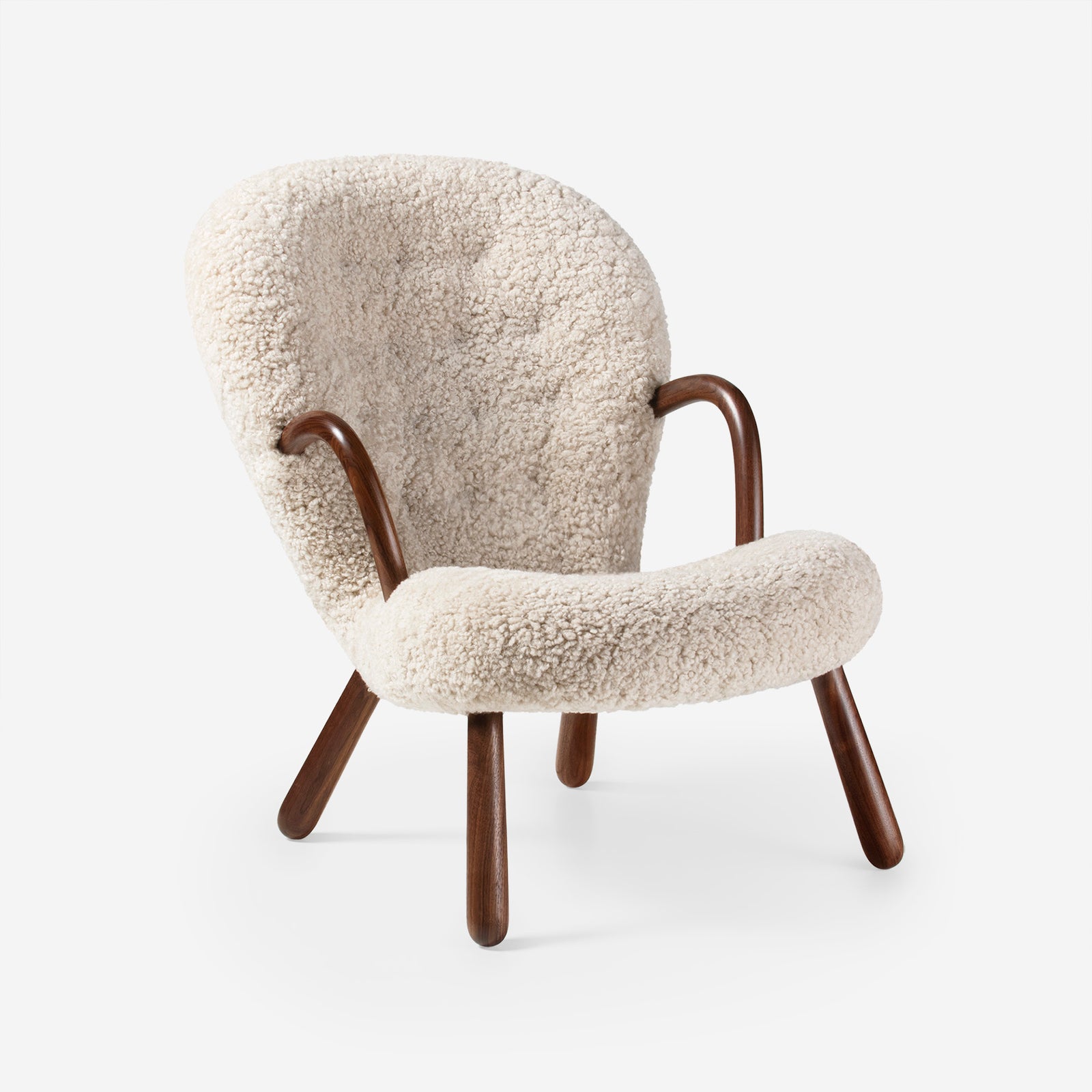 Clam Chair Moonlight Fumed Oak | Scandinavian Modern Furniture | Dagmar